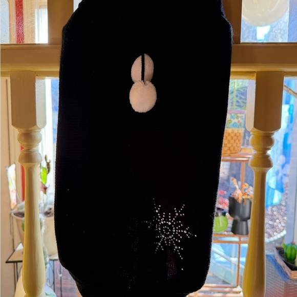 Dog | Elegant Black Dog Sweater With Snowflake Design | Poshmark